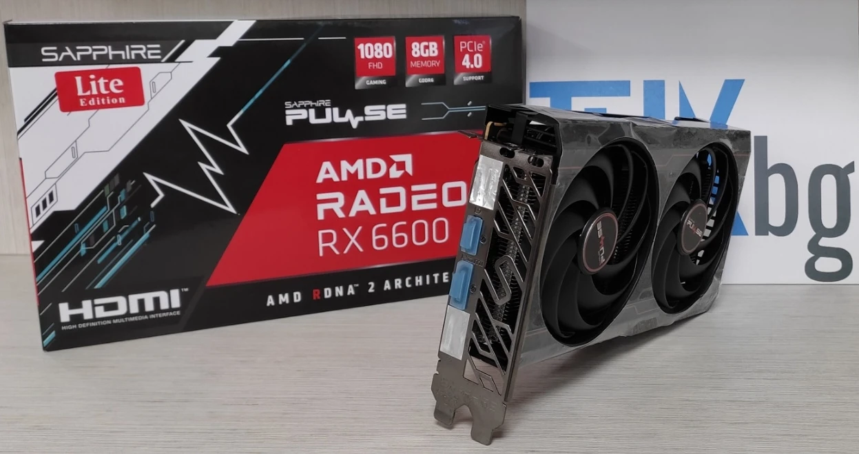 Sapphire AMD Radeon RX 6600 Pulse LITE 8GB - 1xHDMI 1xDP