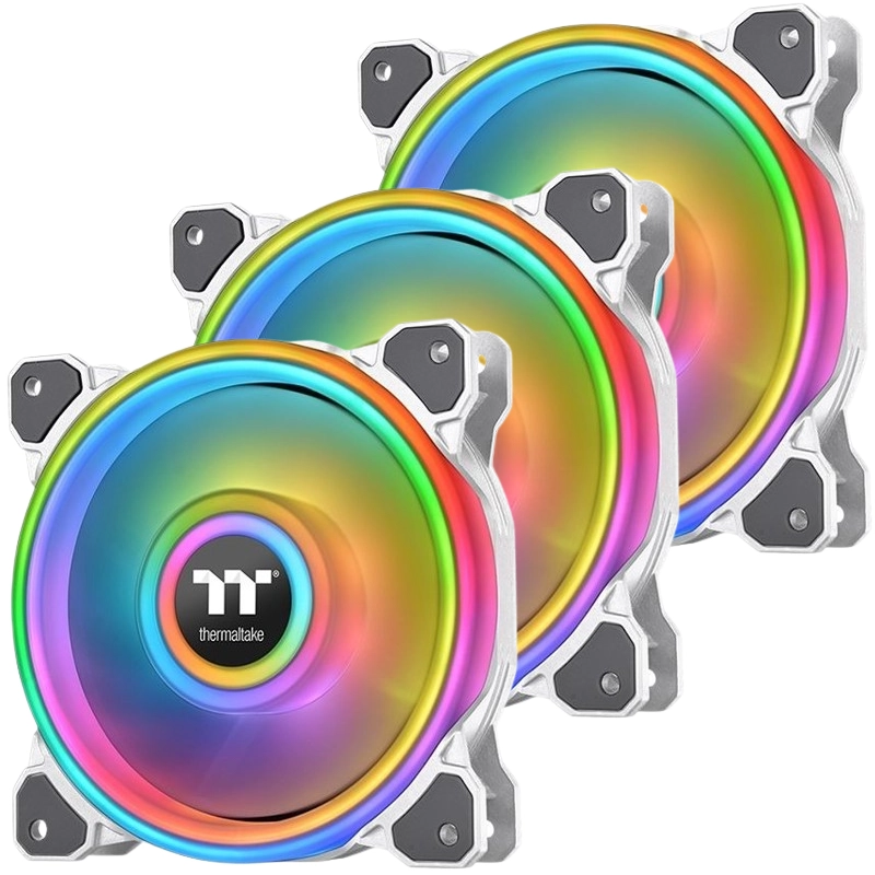 Thermaltake Riing Quad 12 RGB Radiator Fan TT Premium Edition White 3in1